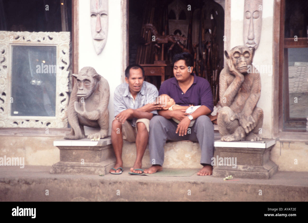 Four wise monkeys Stock Photo - Alamy