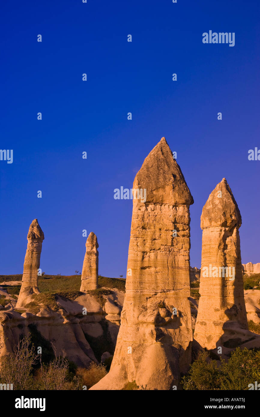 Rock formations, Love Valley, Cappadocia, Anatolia, Turkey Stock Photo ...