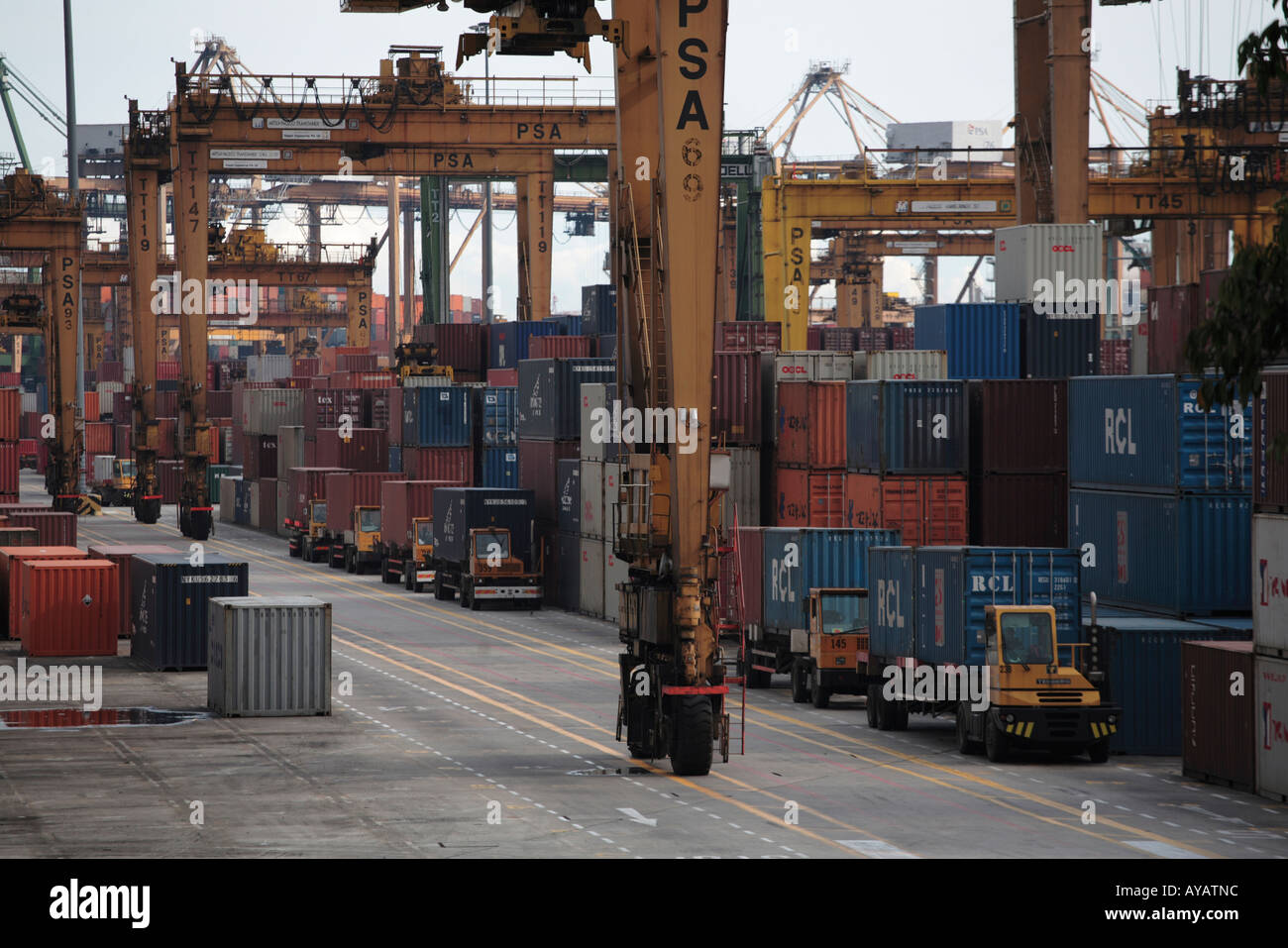 Asia Singapore International Shipping and Cargo Terminal Stock Photo ...