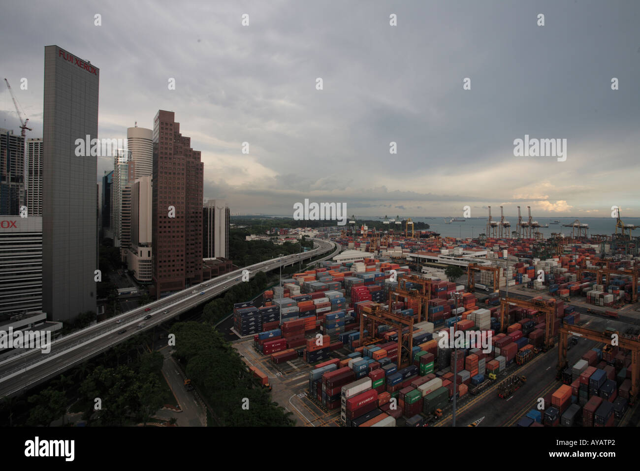 Asia Singapore International Shipping and Cargo Terminal Stock Photo ...