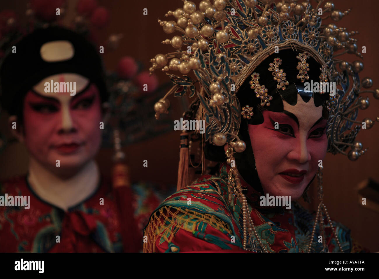 Asia Singapore Traditional Chinese Opera singers perform at Chinese ...