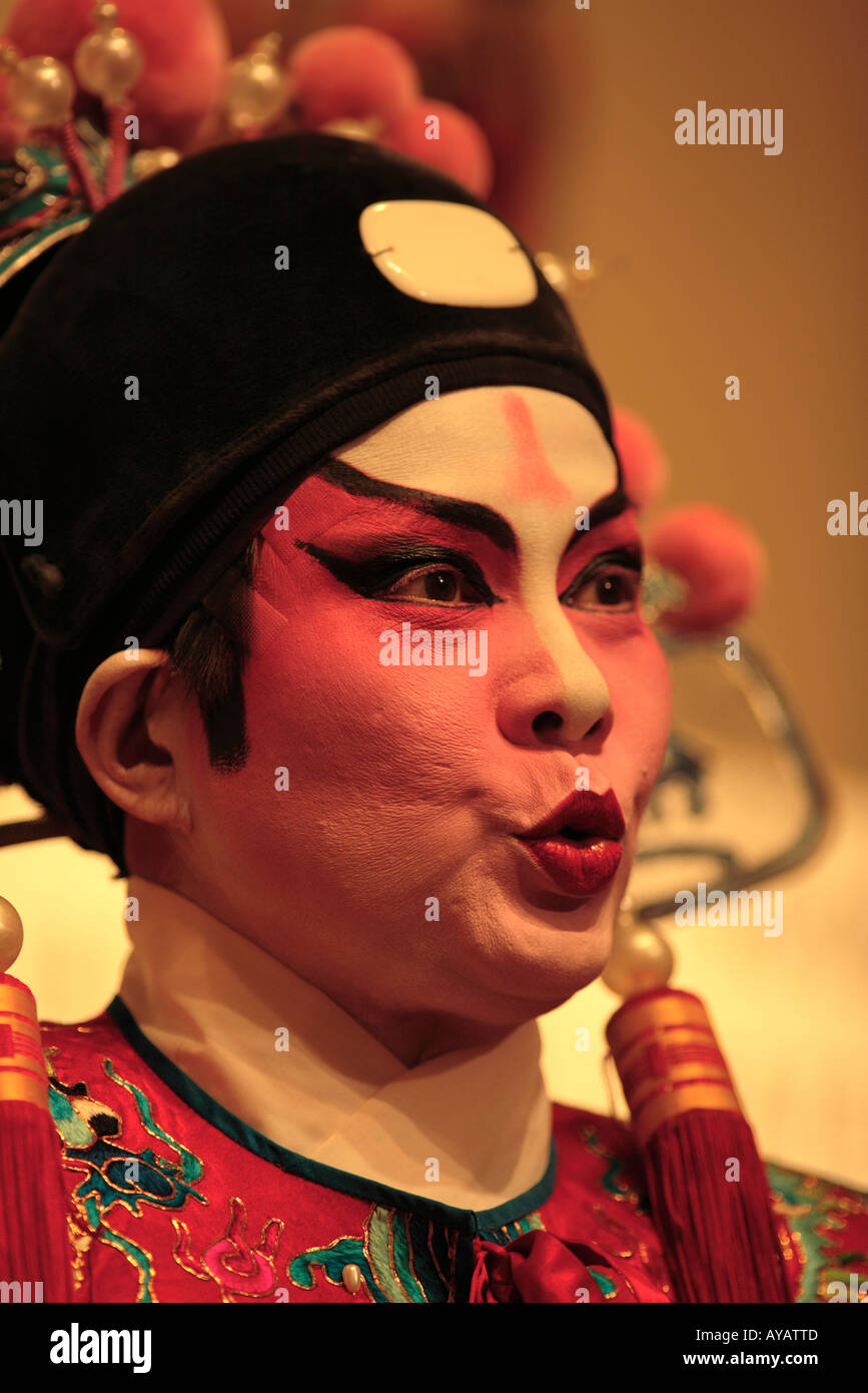 Asia Singapore Traditional Chinese Opera singers perform at Chinese ...
