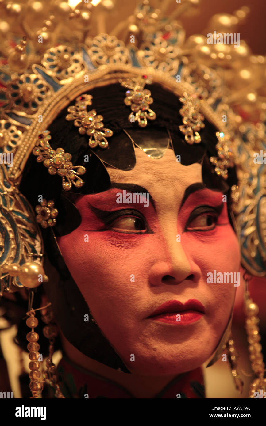 Asia Singapore Traditional Chinese Opera singers perform at Chinese ...