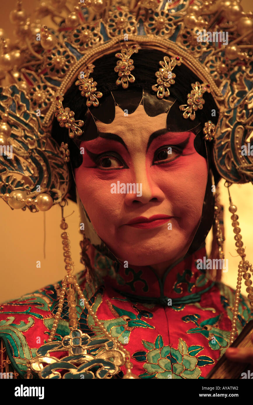 Asia Singapore Traditional Chinese Opera singers perform at Chinese ...