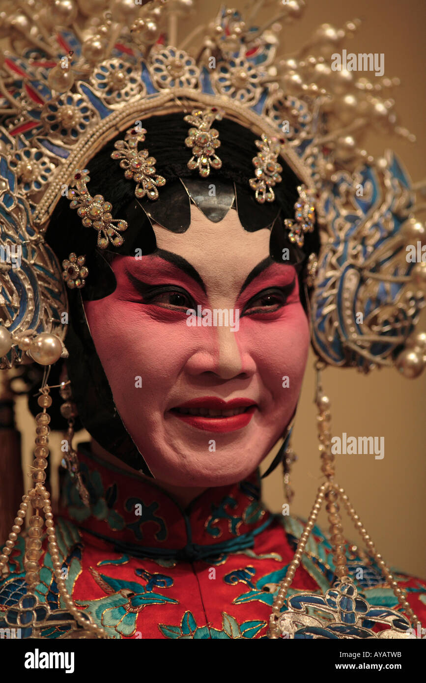 Asia Singapore Traditional Chinese Opera singers perform at Chinese ...