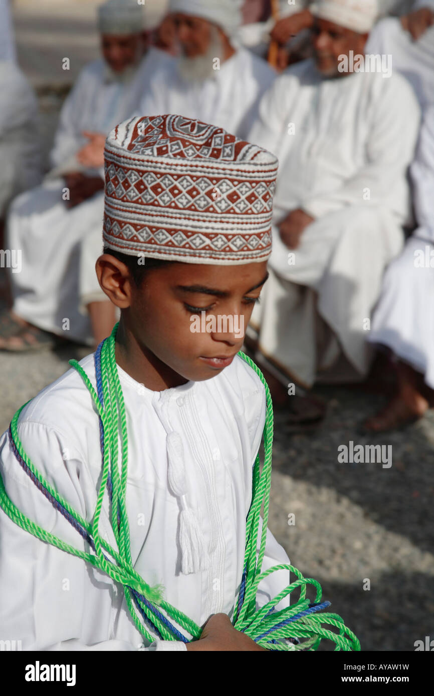 Oman Al Dakhiliyah Nizwa souq boy portrait Stock Photo - Alamy