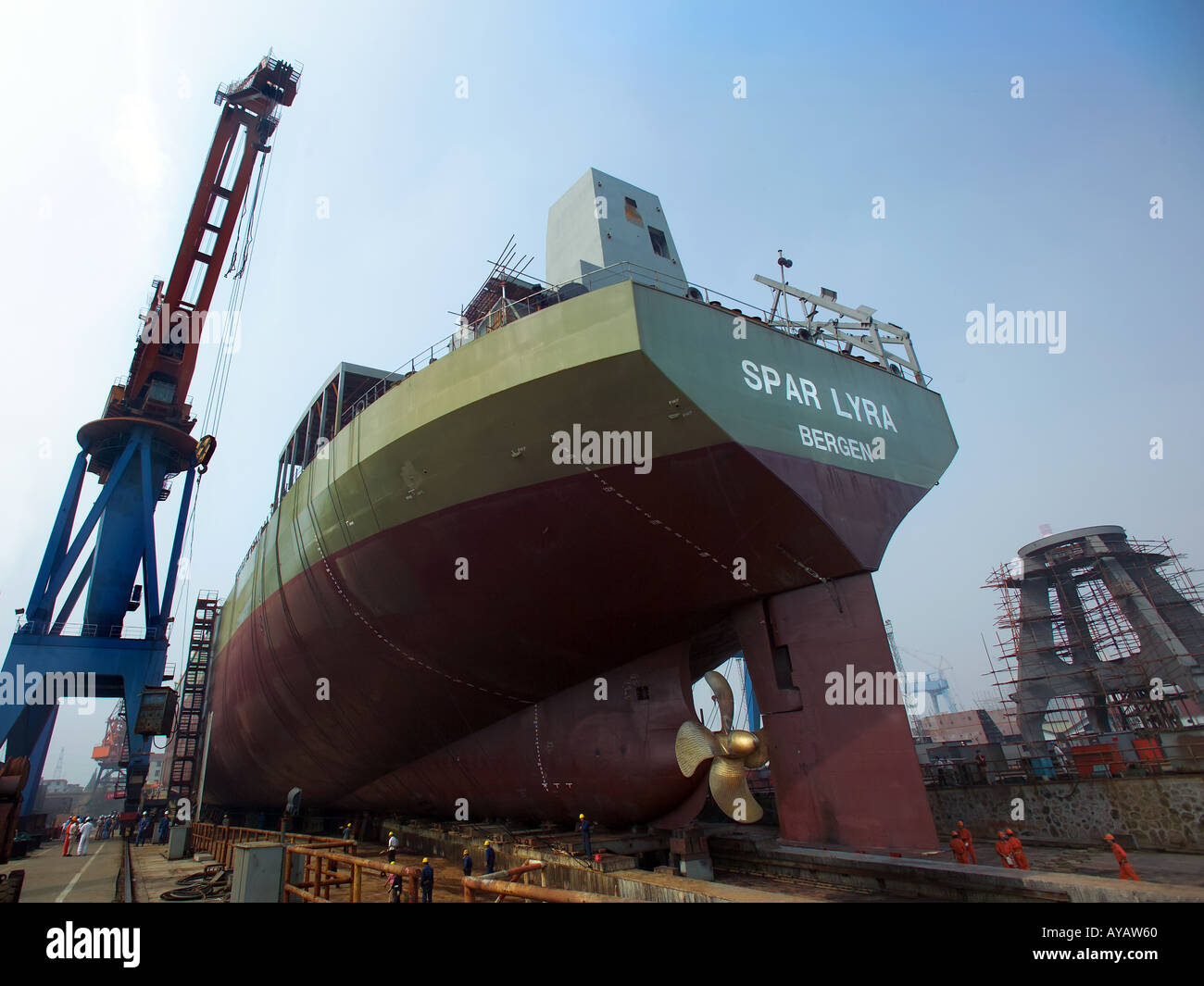 Shipbuilding, Chengxi shipyard, China Stock Photo - Alamy