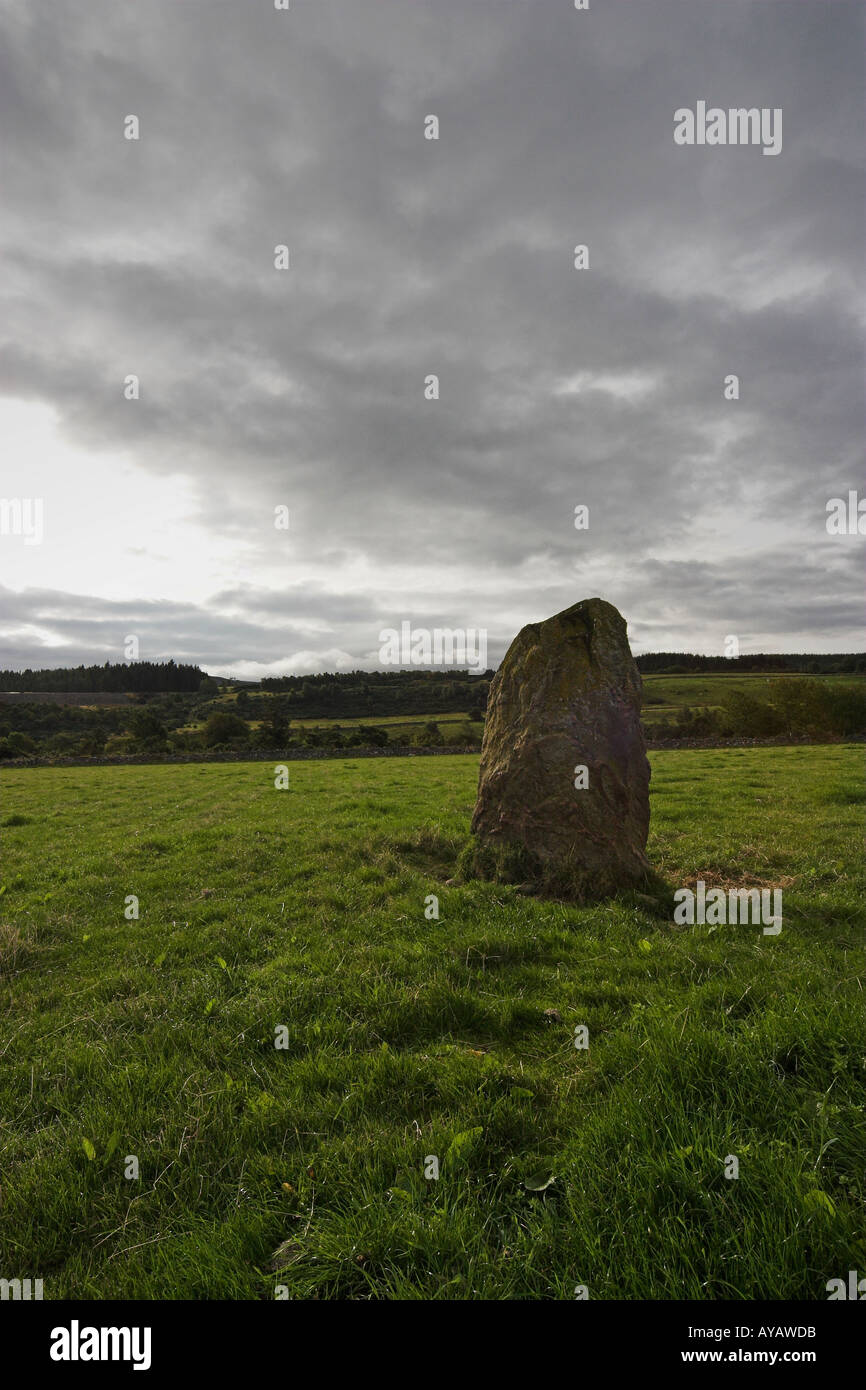 Standing Stone Clava Inverness scotland Stock Photo - Alamy