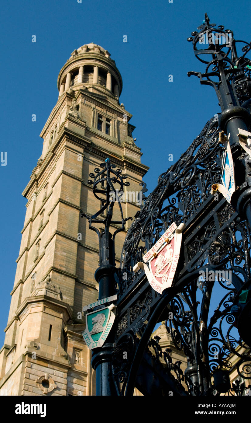 Victoria Tower, Municipal Buildings, Greenock Stock Photo - Alamy