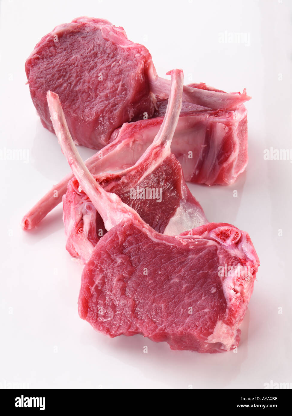 French Trimmed Lamb Chops Stock Photos & French Trimmed Lamb Chops ...