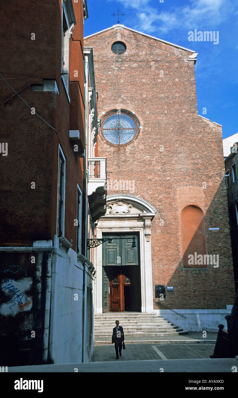 Santa Maria della Fava building exterior person Stock Photo - Alamy