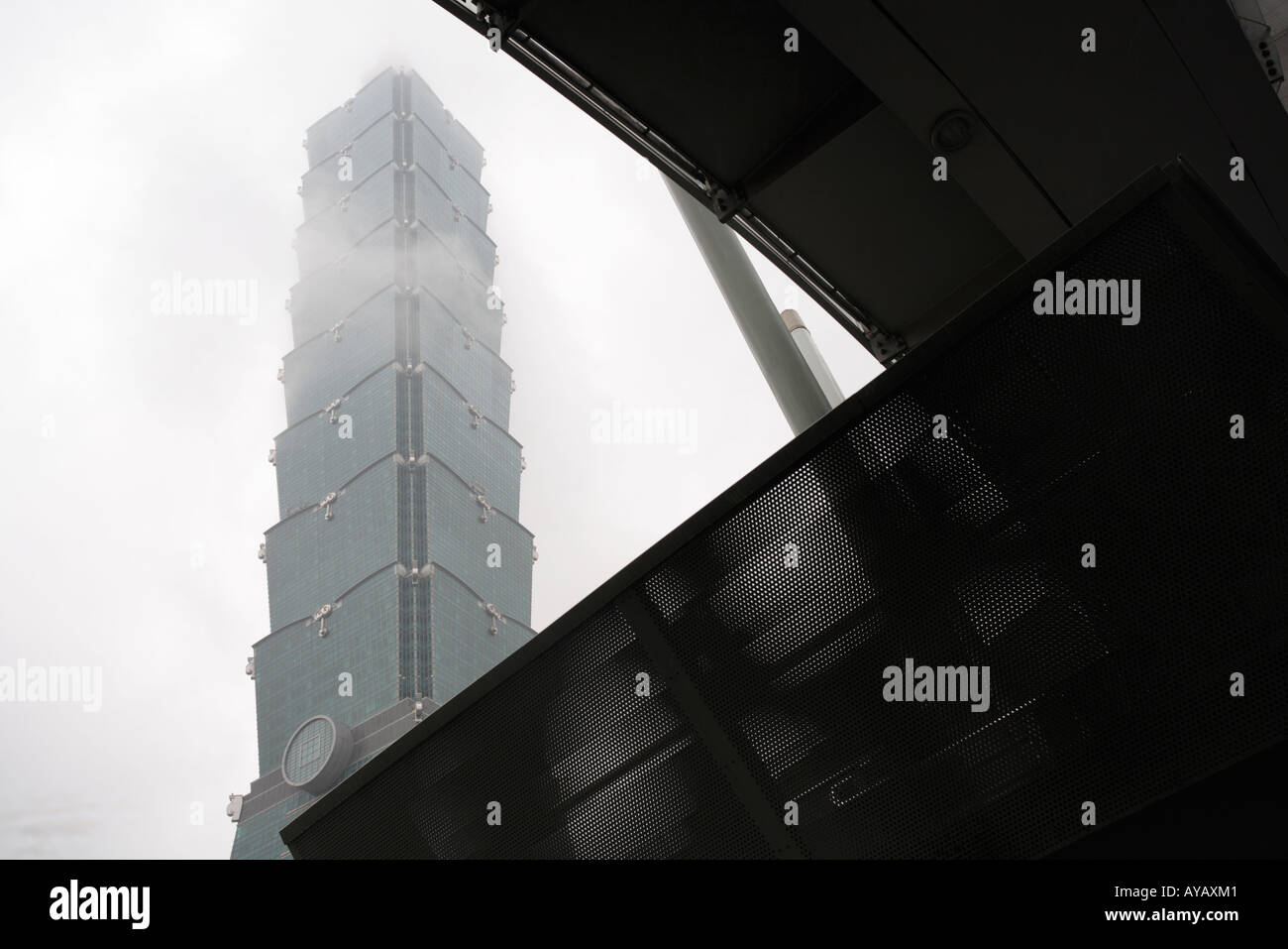 Taiwan Taipei Exterior view of Taipei 101 building since 2003 the ...