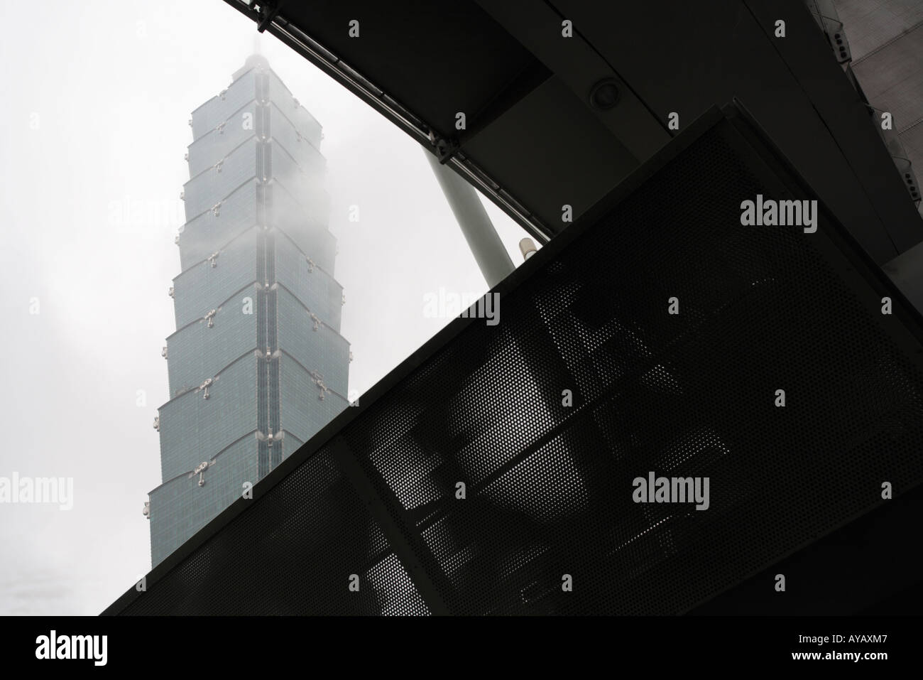 Taiwan Taipei Exterior view of Taipei 101 building since 2003 the ...
