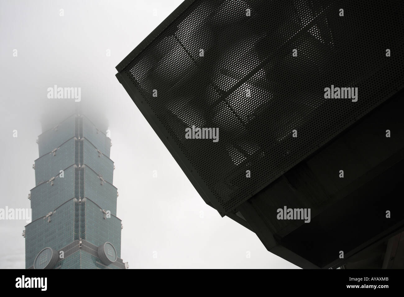 Taiwan Taipei Exterior view of Taipei 101 building since 2003 the ...