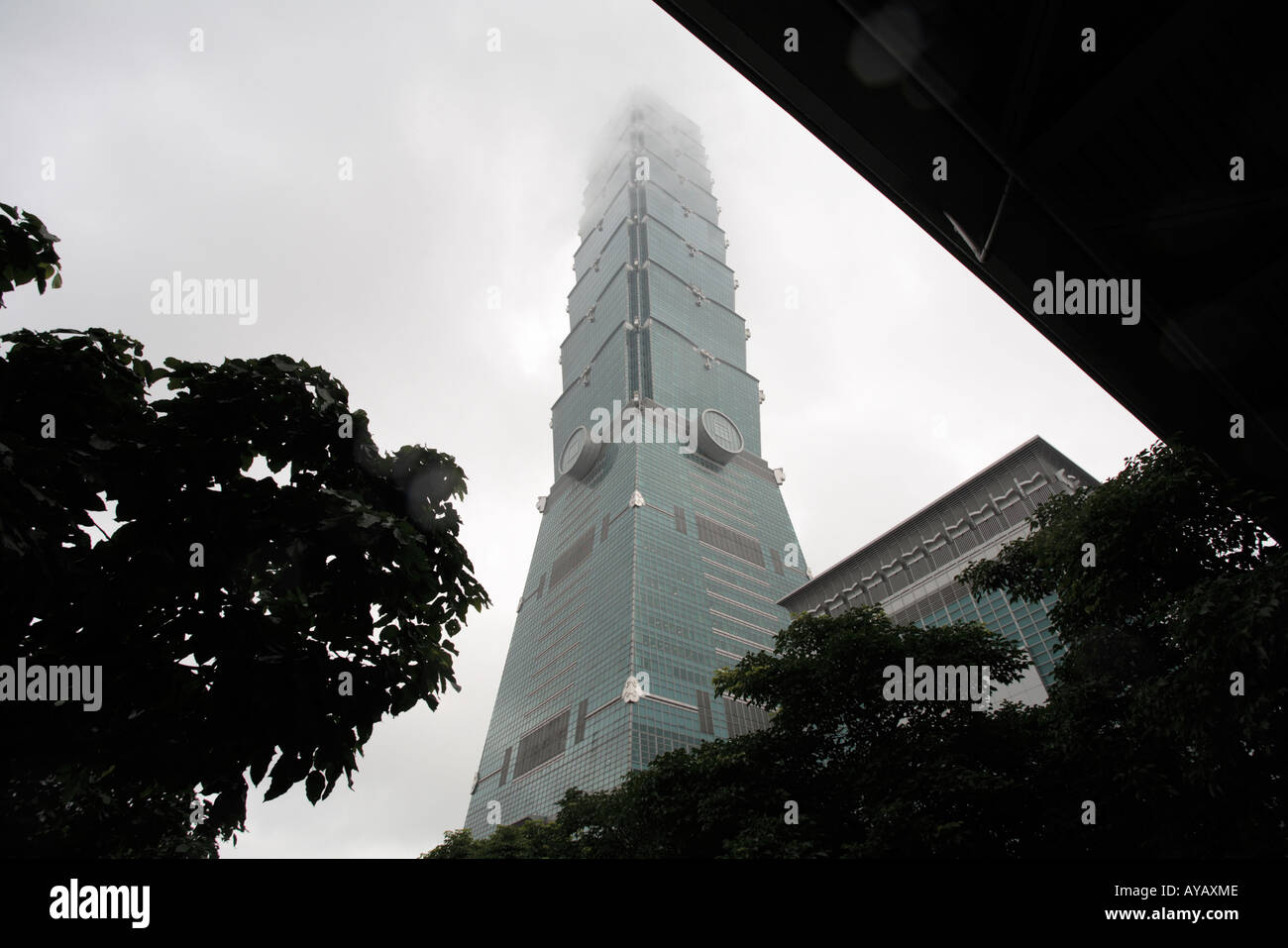 Taiwan Taipei Exterior view of Taipei 101 building since 2003 the ...