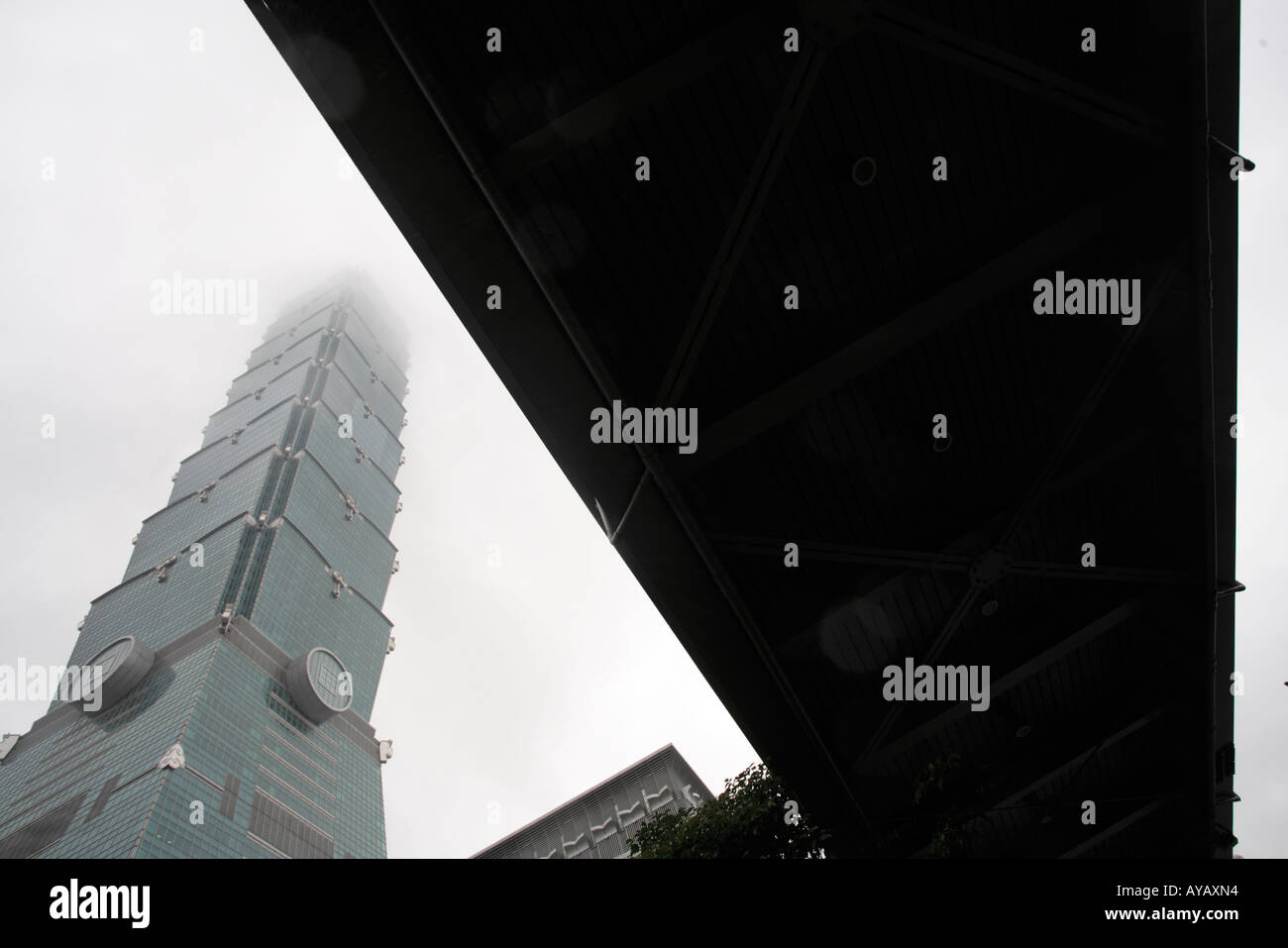 Taiwan Taipei Exterior view of Taipei 101 building since 2003 the ...