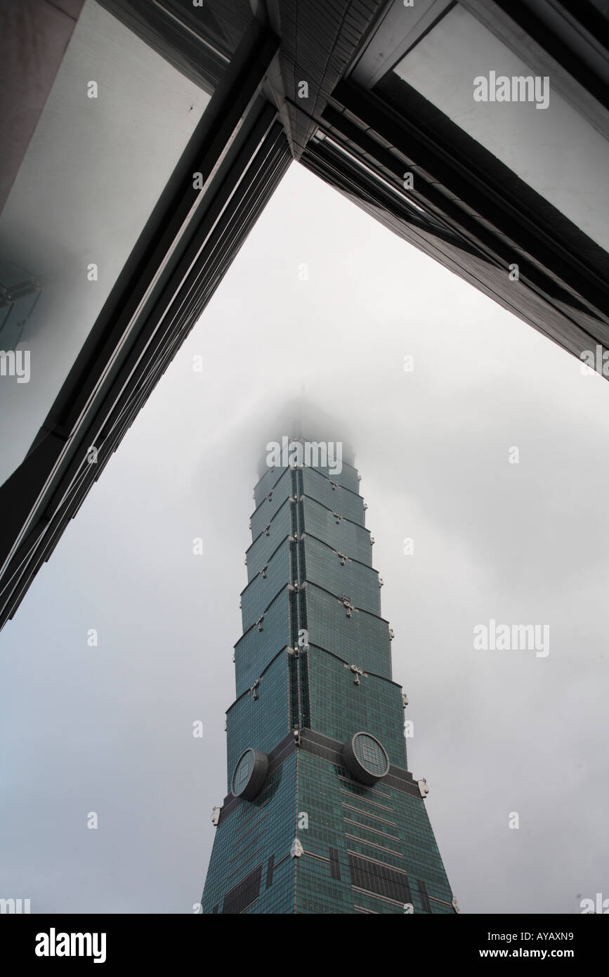 Taiwan Taipei Exterior view of Taipei 101 building since 2003 the ...