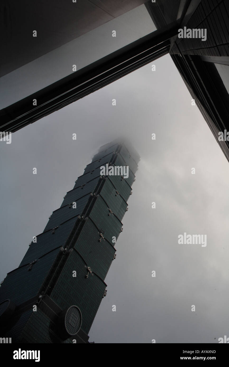 Taiwan Taipei Exterior view of Taipei 101 building since 2003 the ...