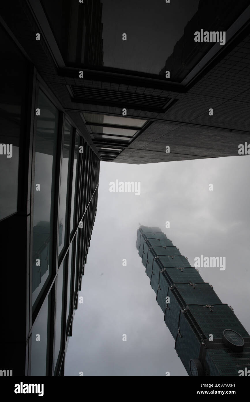 Taiwan Taipei Exterior view of Taipei 101 building since 2003 the ...