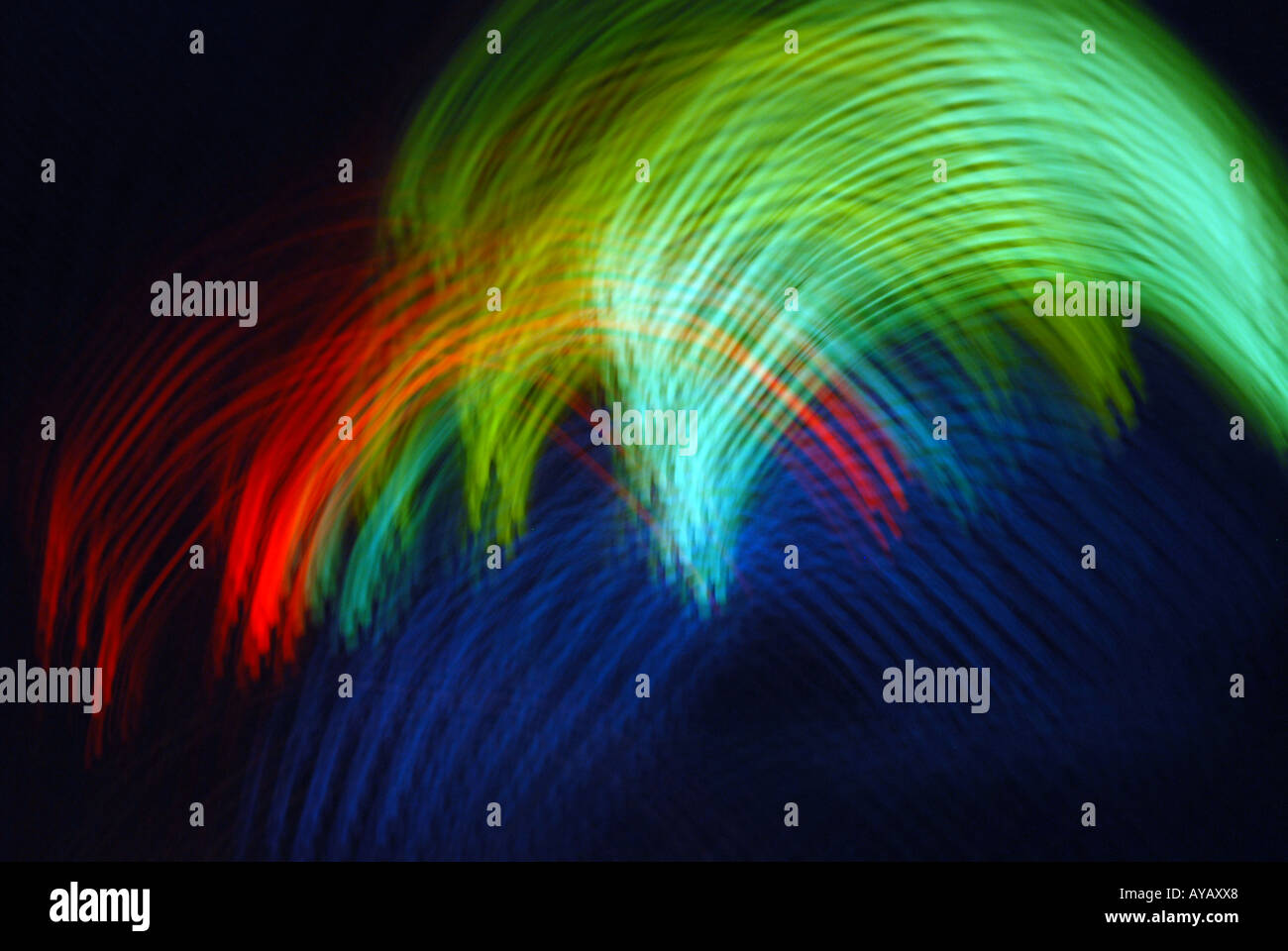 Light shined through a sieve combined with camera movement produced ...