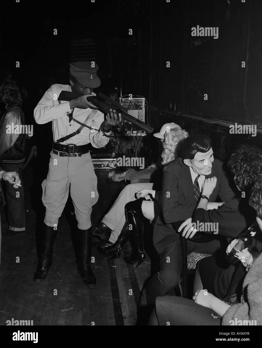 1980s night club Black and White Stock Photos & Images - Alamy