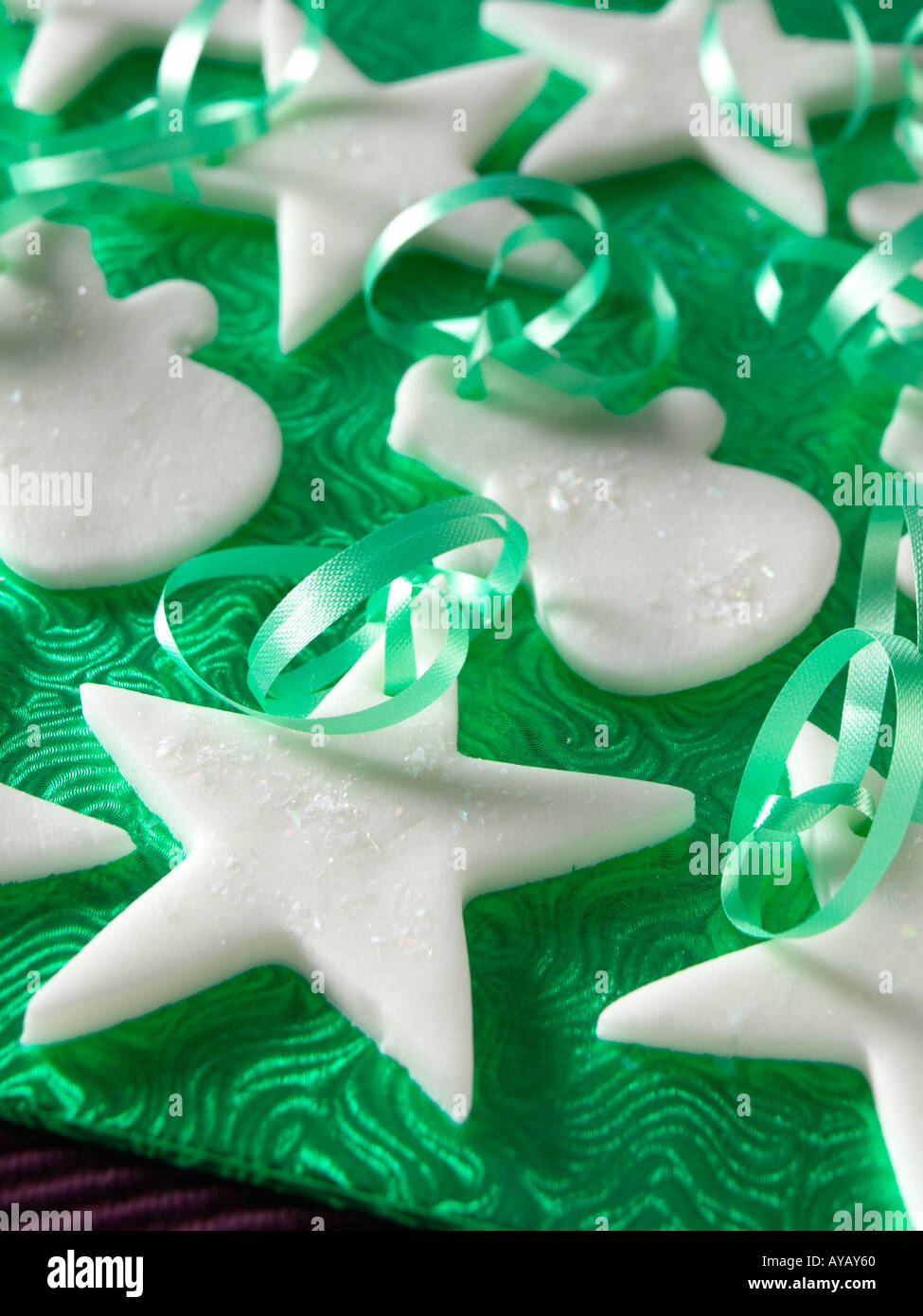 Christmas peppermint cream stars Stock Photo - Alamy