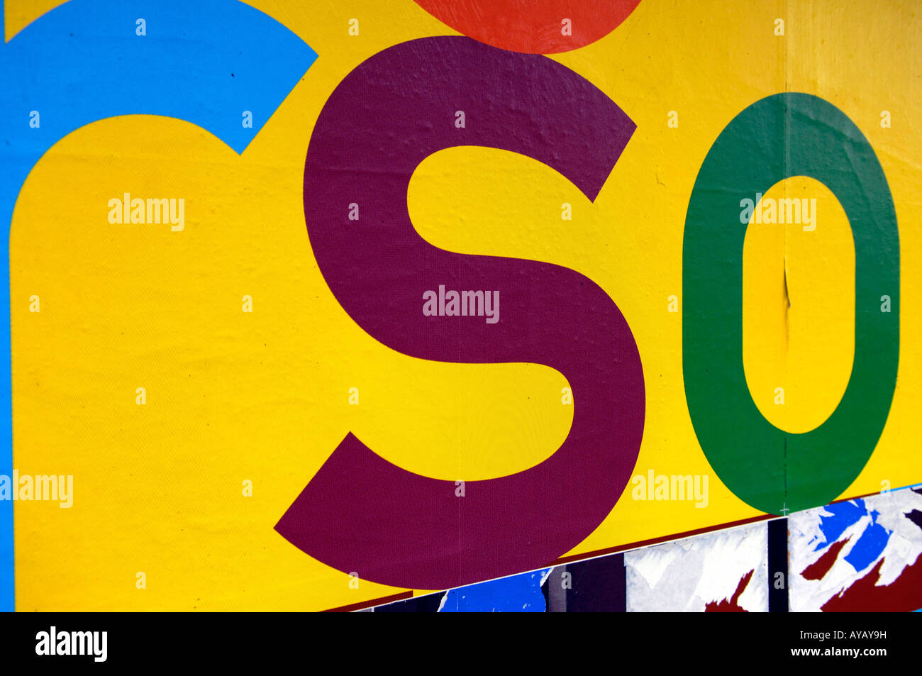 letters so colourful billboard poster detail germany advertising design ...
