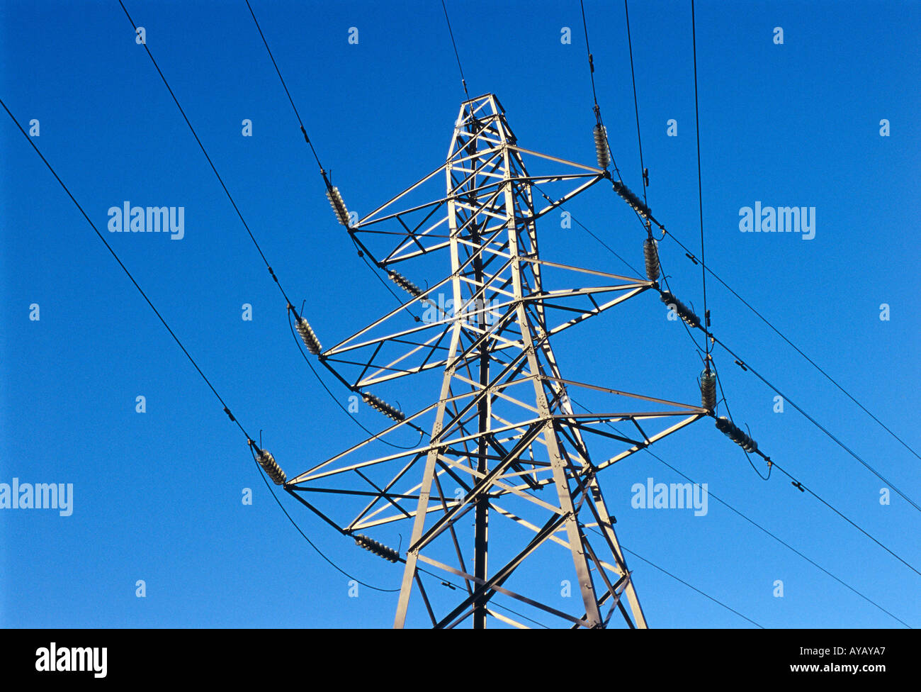 Electricity Pylons Stock Photo - Alamy