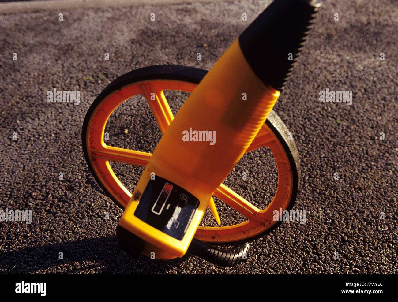 Surveyers Measuring wheel Stock Photo - Alamy