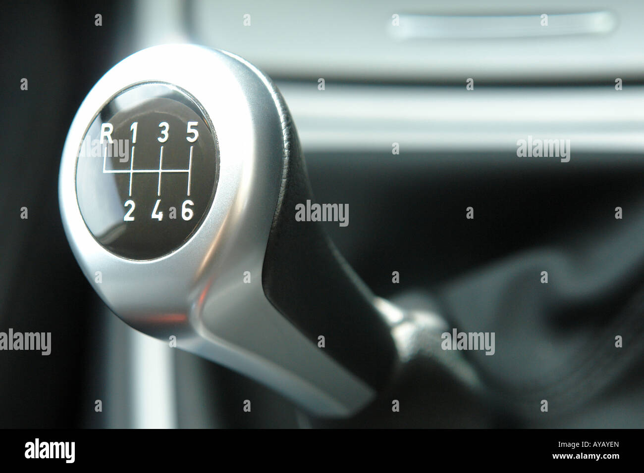 Close-Up of Gear Shift Stock Photo - Alamy