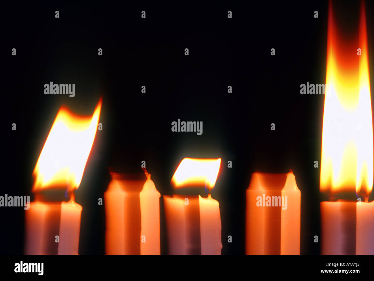 visual experiments featuring candles produce interesting effects Stock ...