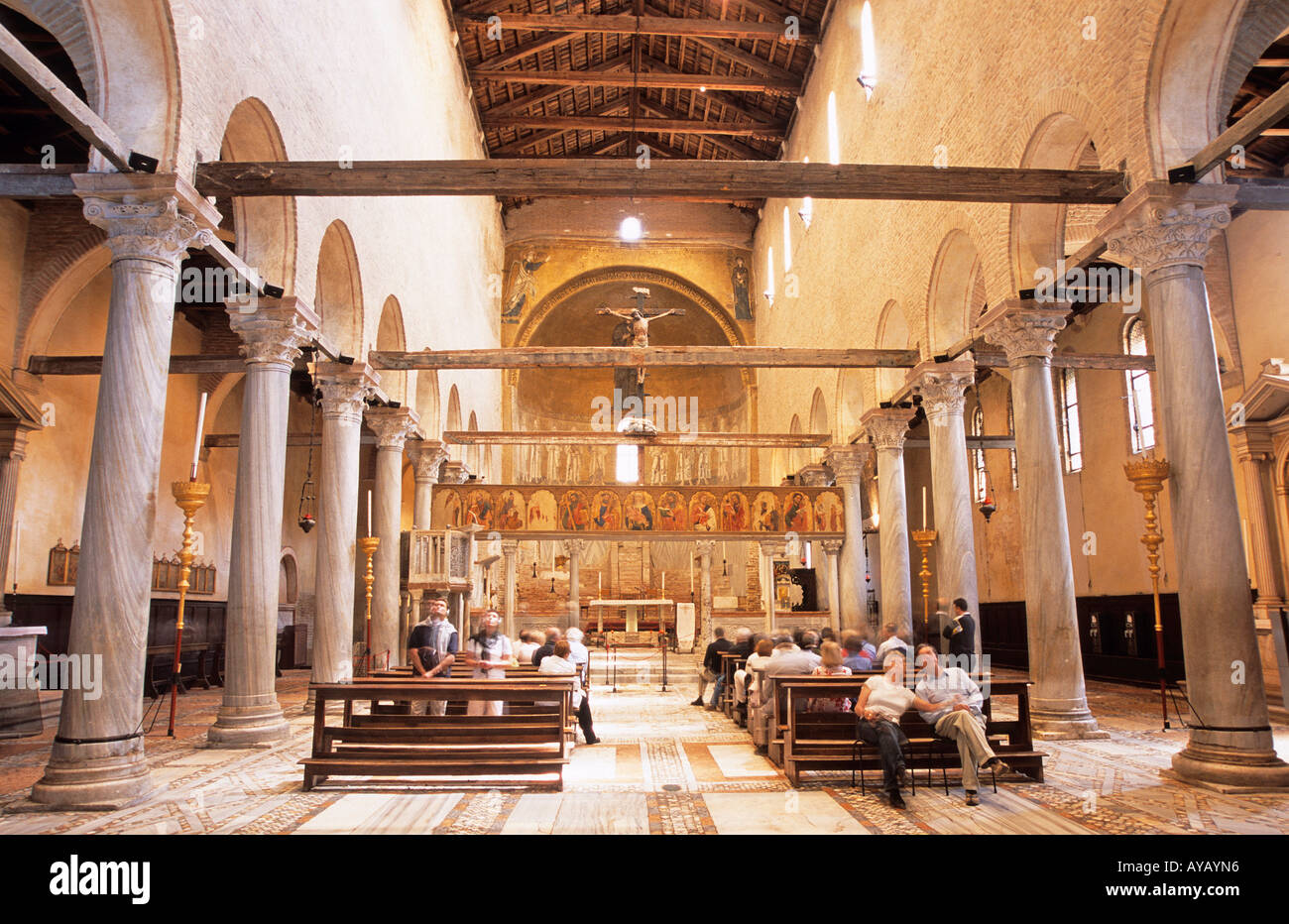 Torcello Basillica Santa Maria Assunta interior Stock Photo - Alamy