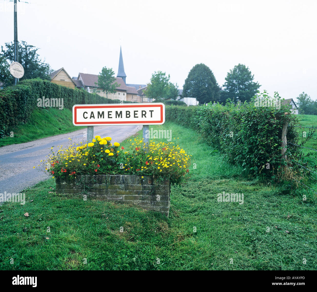 Road Sign for Camembert Stock Photo - Alamy