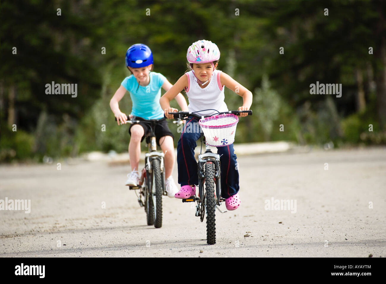 Children riding bicycles Stock Photo - Alamy