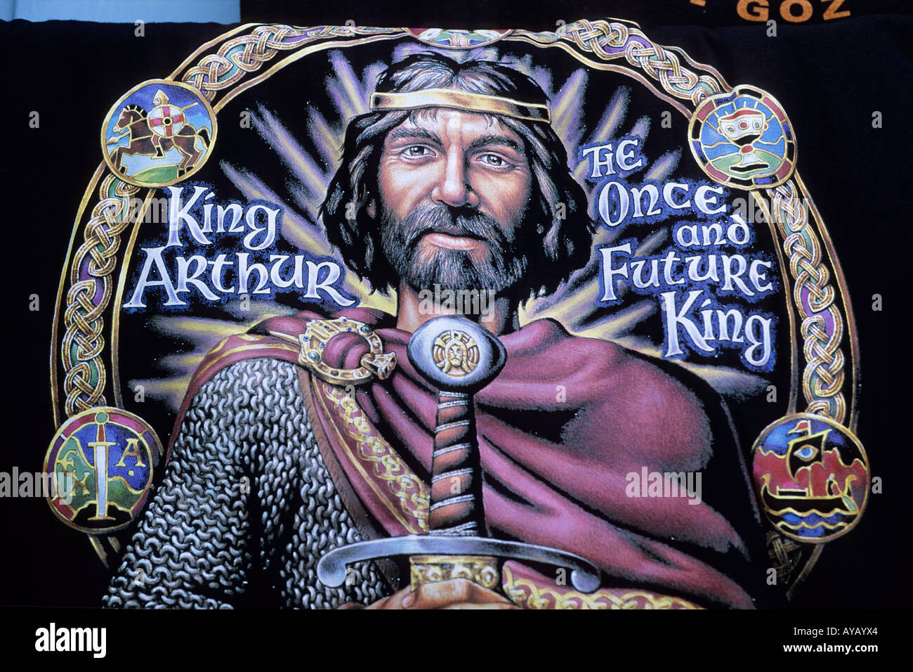 King arthur illustration hi-res stock photography and images - Alamy