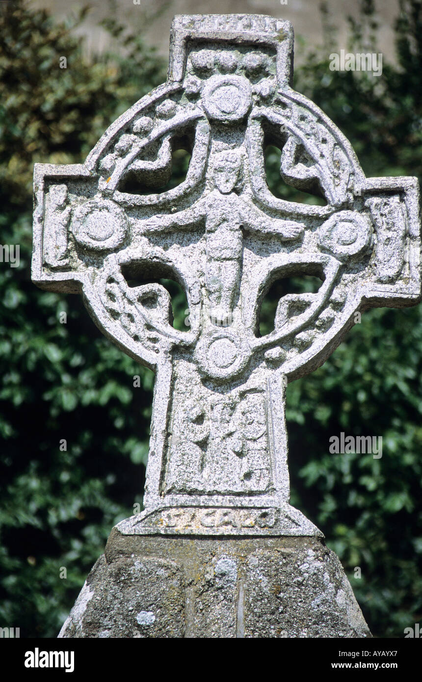 Breton Cross Detail St Cado Stock Photo - Alamy