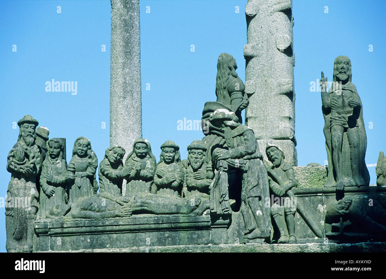 Carving Details St Thegonnec Stock Photo - Alamy
