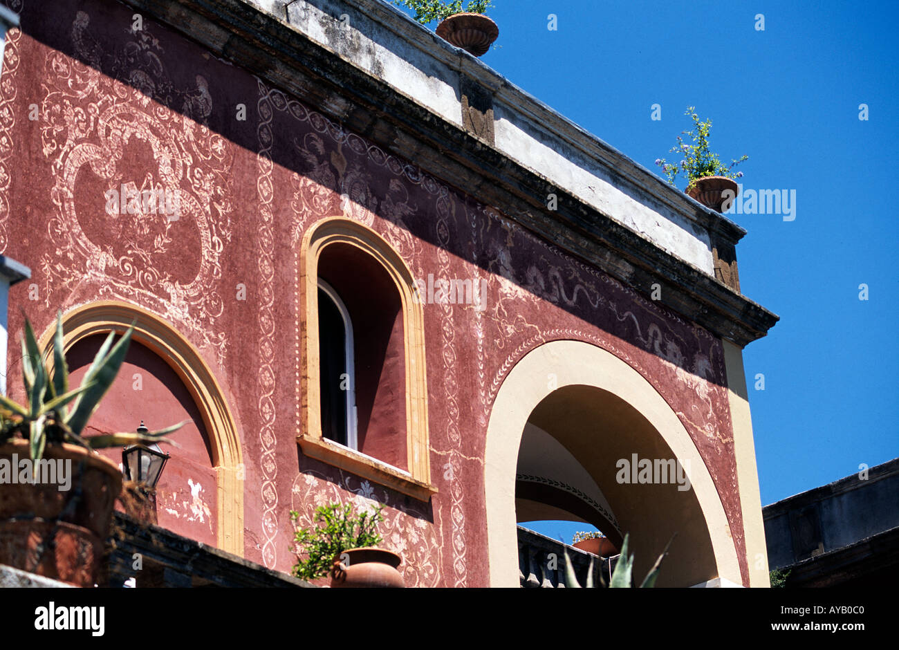 Island of Capri Decorated House Exterior Adriatic Italy Stock Photo - Alamy