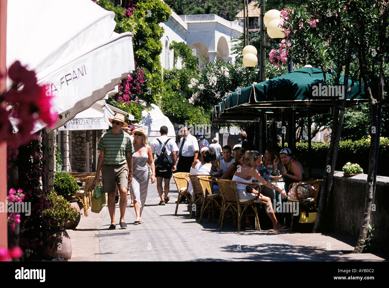 Capri street scene , Italy Stock Photo - Alamy