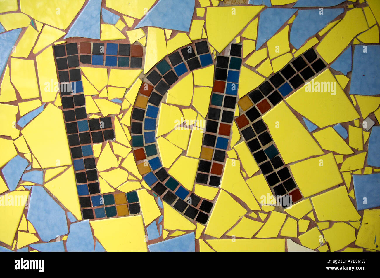 eck mosaic bar sennelager germany tiles senne Stock Photo - Alamy