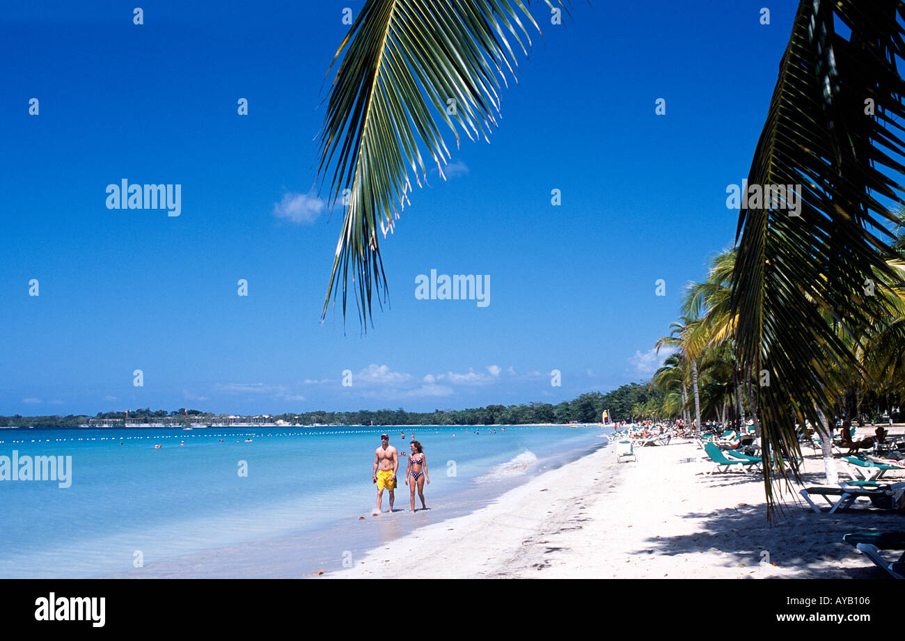 Negril Beach in Jamaica Stock Photo - Alamy