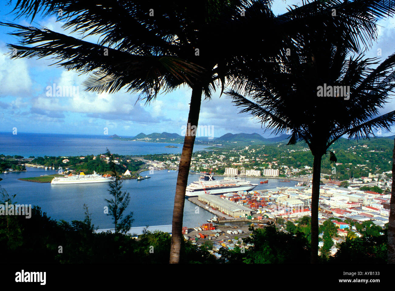 Cruise ship castries harbour st hi-res stock photography and images - Alamy