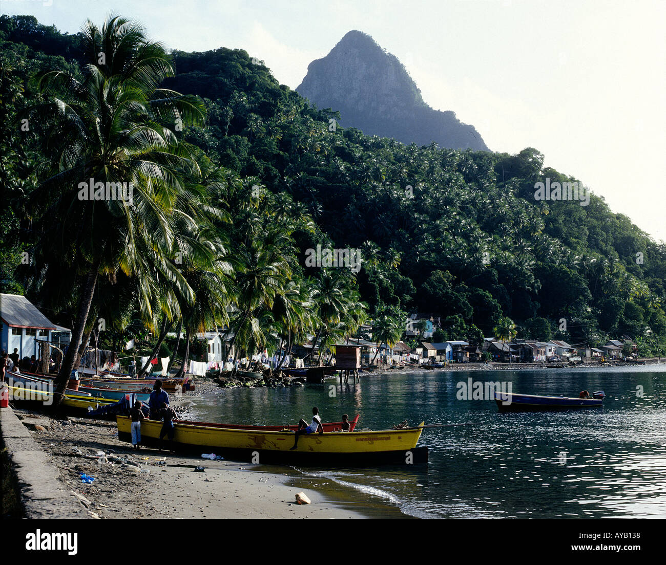 Soufriere st lucia harbour hi-res stock photography and images - Alamy