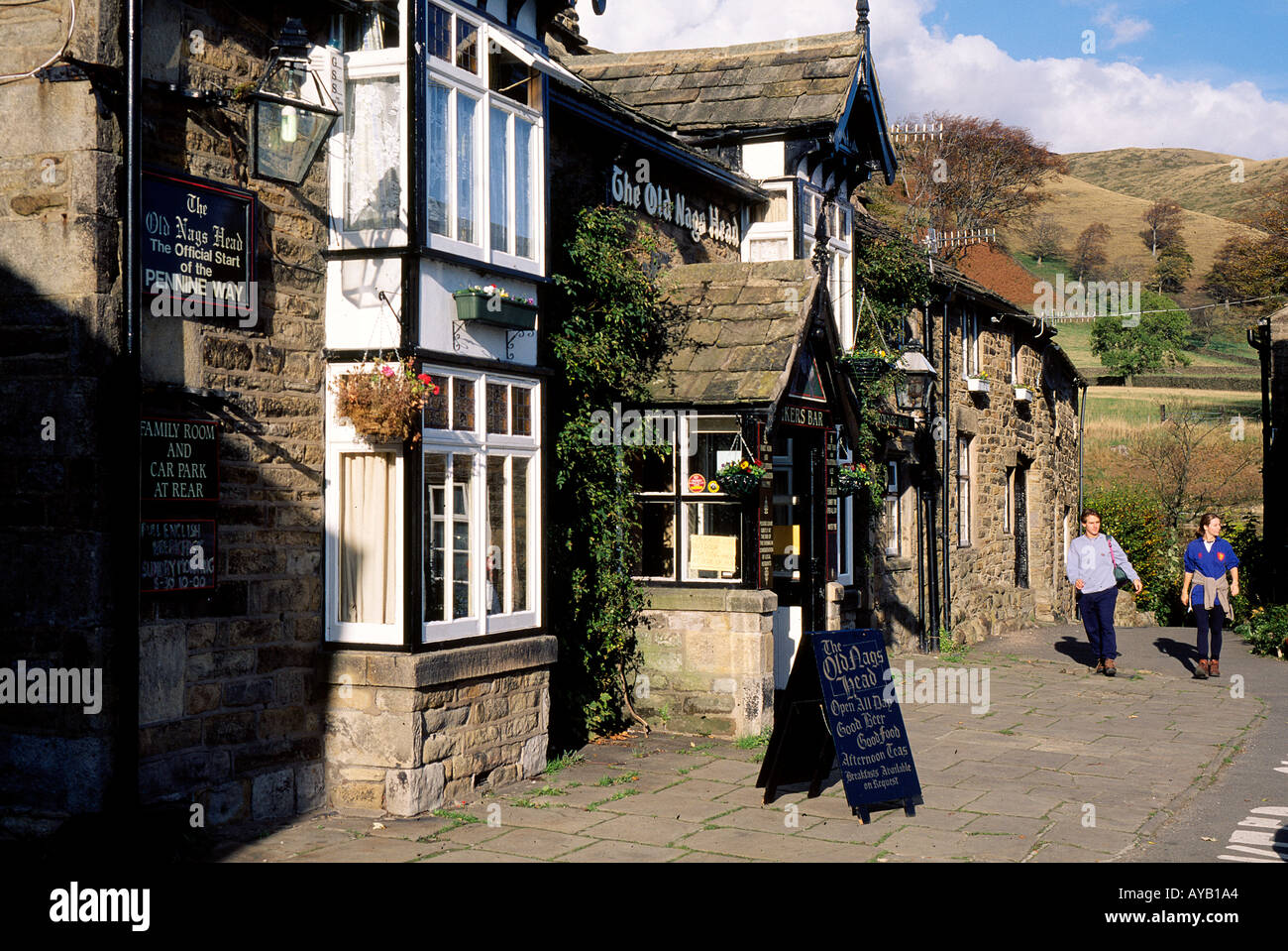 Edale Village Derbyshire England Stock Photo - Alamy