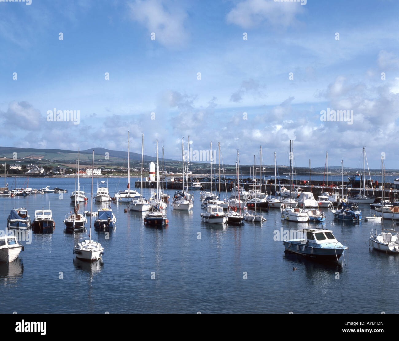View of harbour, Port St.Mary, Isle of Man Stock Photo - Alamy