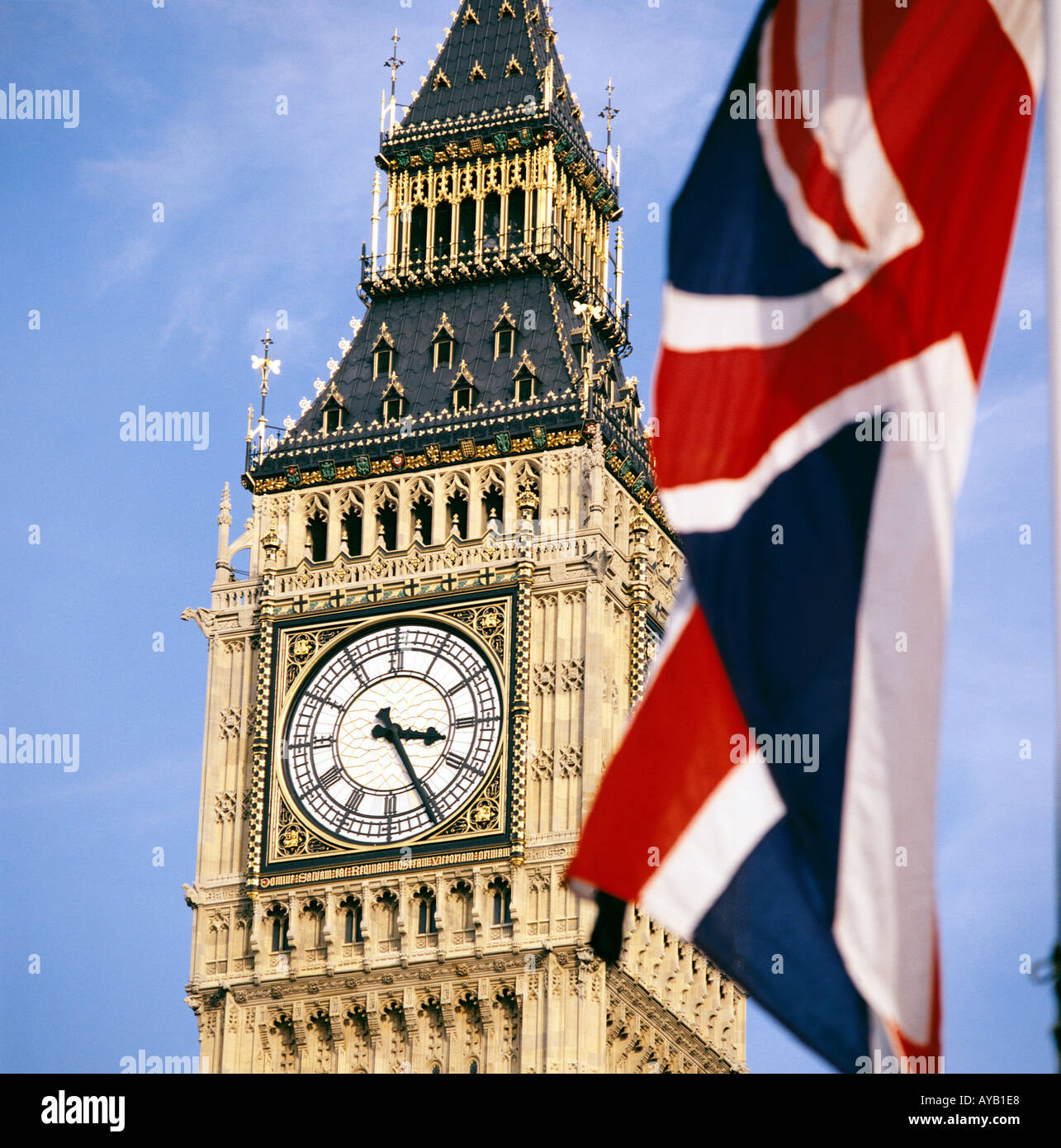 Close up of the Famous Clock face Big Ben in London Stock Photo - Alamy