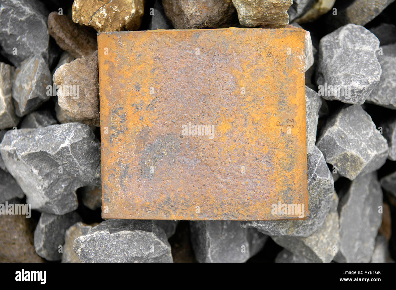 stones brown square rust rusty decay corrosion science education Stock ...