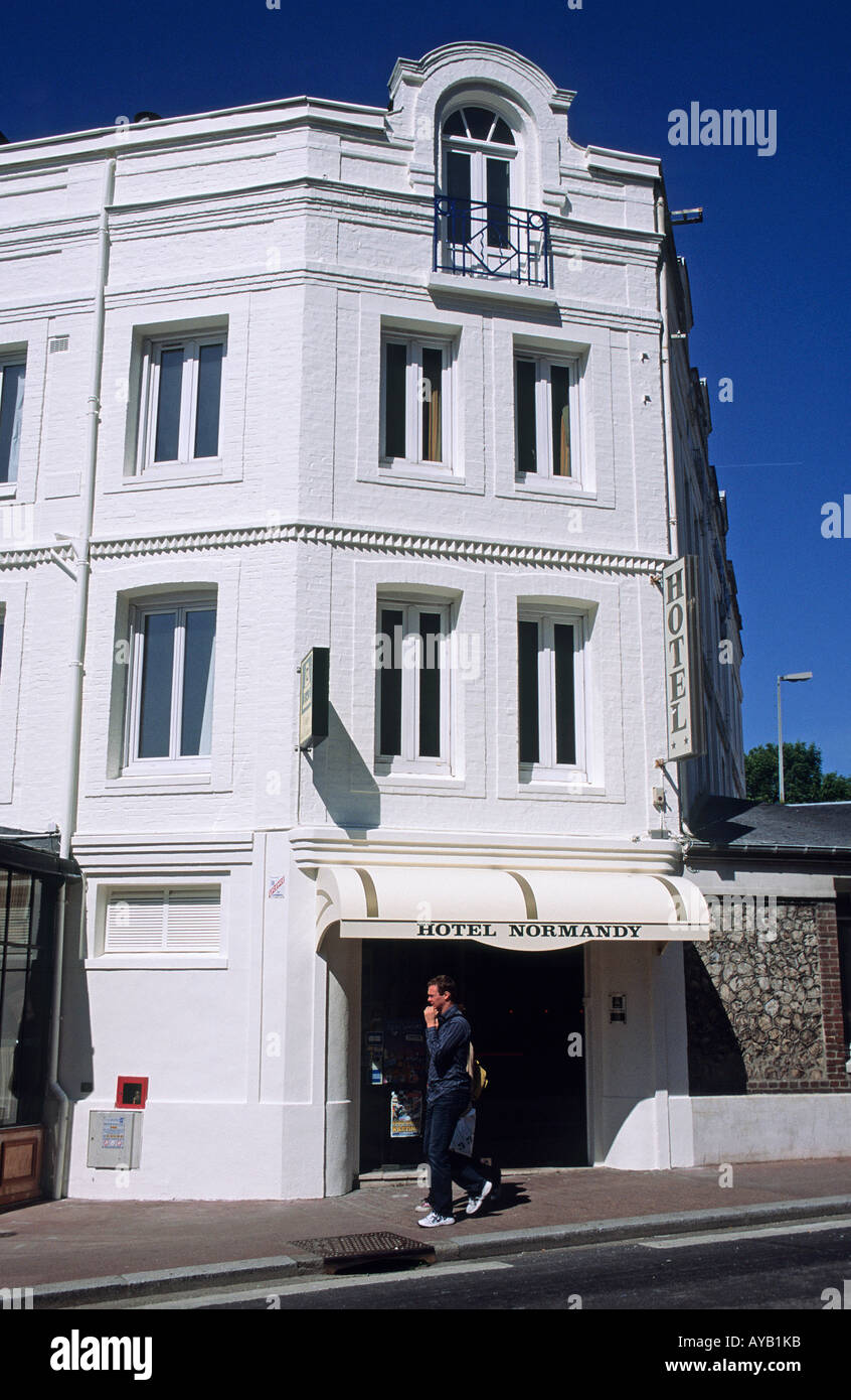 Exterior of the Hotel Normandy in Fecamp Stock Photo - Alamy
