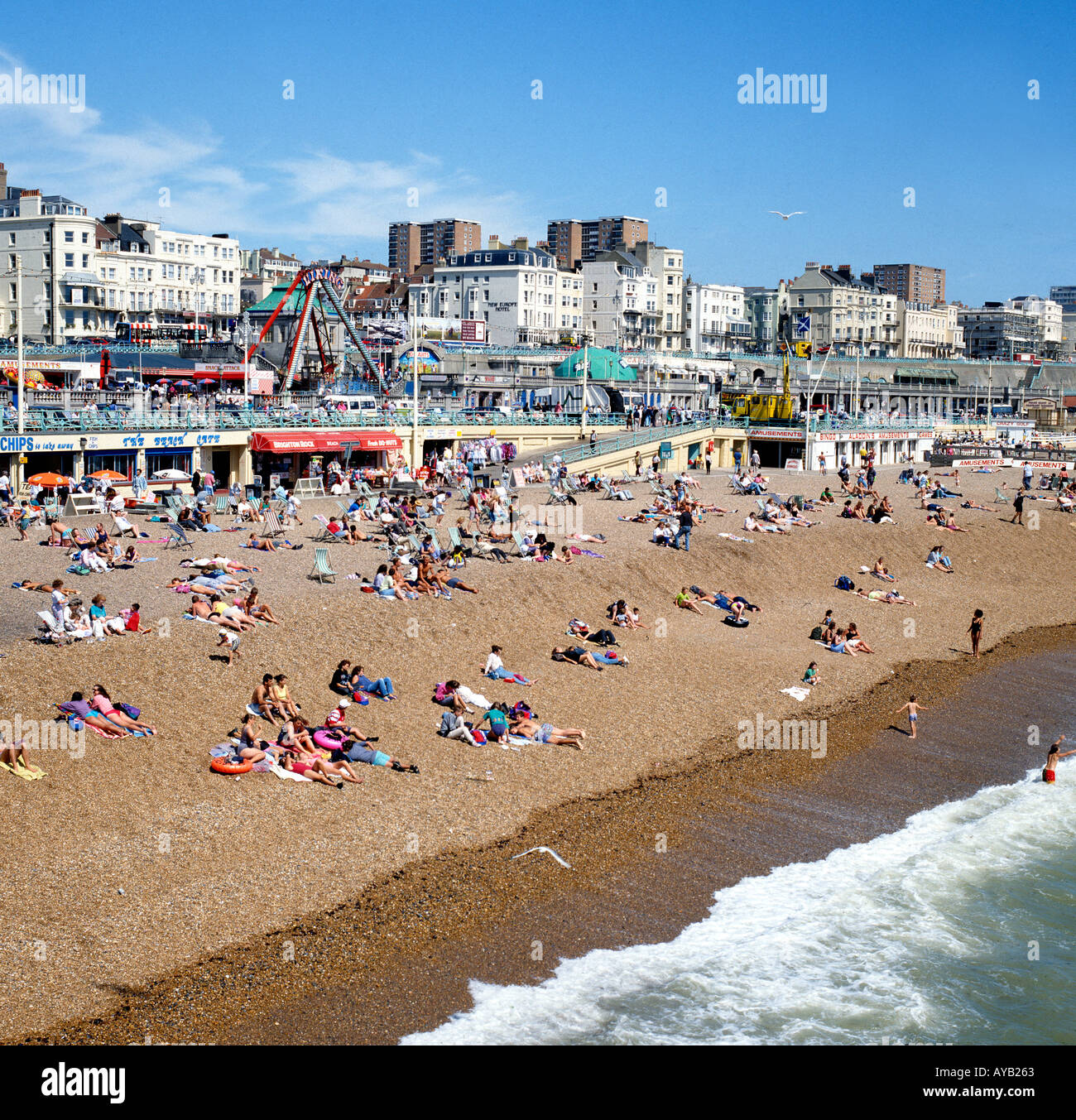 Swimming brighton beach hi-res stock photography and images - Alamy