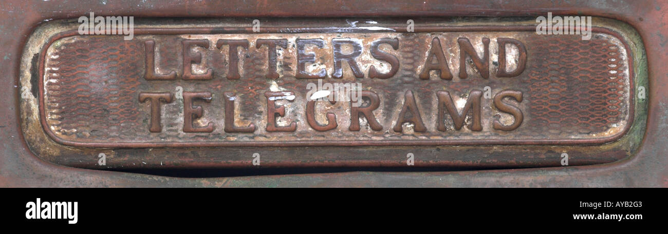 Letters and telegrams Stock Photo - Alamy